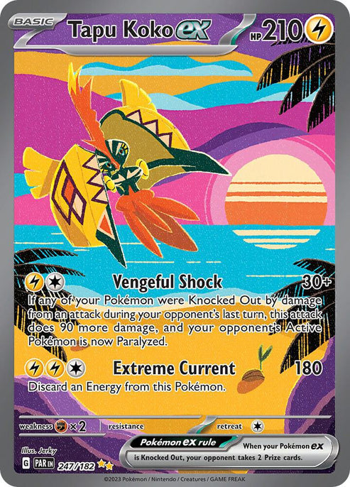 Tapu Koko ex - 247/182 - SV04: Paradox Rift (PAR) – Gengar Store
