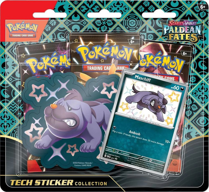 Paldean Fates Tech Sticker Collection [Maschiff] ESPAÑOL – Gengar Store