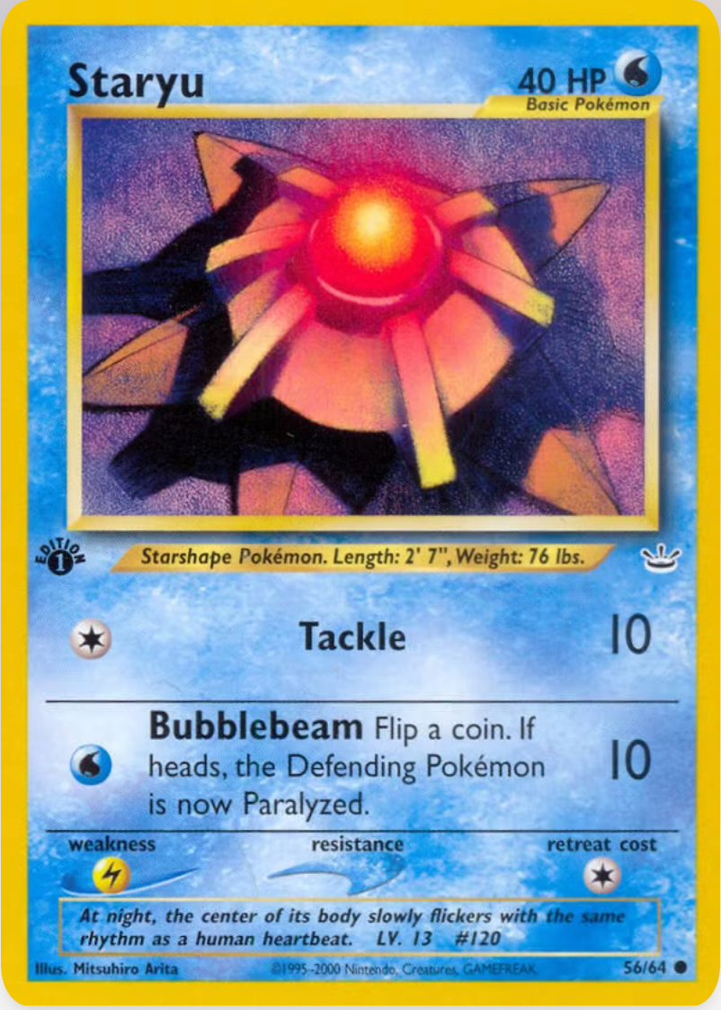 Staryu - Normal – Gengar Store