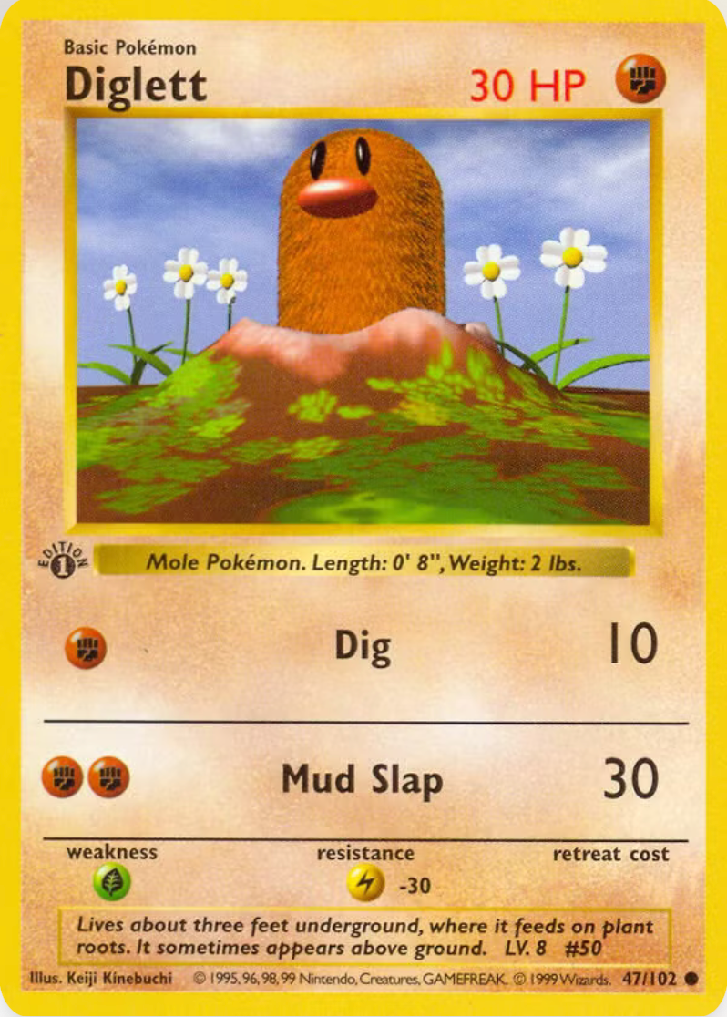 Diglett - Normal – Gengar Store